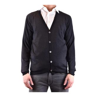 Drumohr Stylischer Cardigan f&uuml;r einen Trendy Look - - Knitwear - Herren - Schwarzk - L