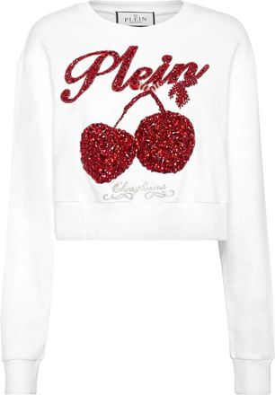 Philipp Plein sweat Cherries à logo - Blanc