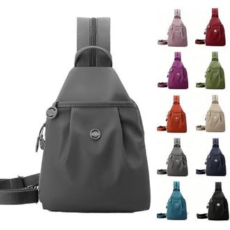 Generic 2026 Sac fourre-tout de voyage antivol 3 en 1 de qualit&eacute; sup&eacute;rieure, imperm&eacute;able, 2 voies, multi-compartiments, petit sac &agrave; dos Oxford, gris, 30&times;30&times;9 