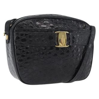 Ferragamo Sac bandouli&egrave;re Pre-owned - Femme - Pre-owned - Noir - Taille: ONE Size