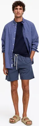 Arket Sportliche Badeshorts -Blau