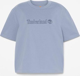 Timberland Lush Kurzarm-T-Shirt f&uuml;r Damen in Blau, Damen, Blau, Gr&ouml;&szlig;e
