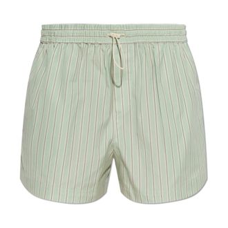 Rag & Bone Femme, Shorts, Vert, Taille: 42 FR Marvin Striped Cotton Shorts