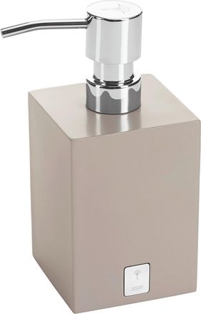 Joop Seifenspender Bathline, Grau, Beige, Kunststoff, Uni, 7.5x17x7.5 cm, Badaccessoires, Waschplatzzubehör, Seifenspender