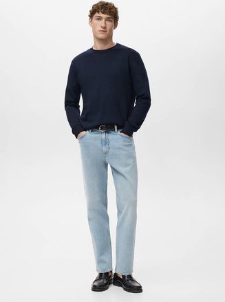 Mango Jean Ben cropped tapered-fit bleu clair - Homme - 38 - MANGO MAN