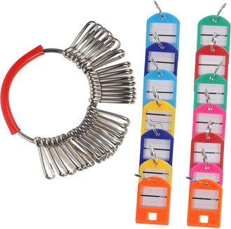 SOLUSTRE Schl&uuml;sselorganizer Metall Mit Beschriftungs Etiketten 30 St&uuml;ck Tragbarer Schl&uuml;sselanh&auml;nger Schl&uuml;sselverwaltungsring F&uuml;r Zuhause B&uuml;ro Schl&uuml;sselhalter