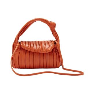 Biagini Femme, Sacs, Orange, Taille: ONE Size Mini Sac à Main Souple en Cuir Nappa