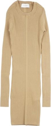 Max Mara Femme, Robes, Beige, Taille: 42 FR Knitted Dress