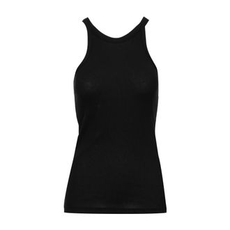 Sportmax Seidenripp Crew Neck Tank Top - - Tops - Damen - Schwarzk - XS