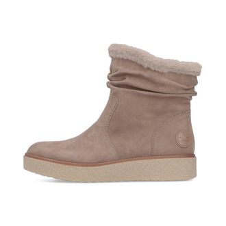 Rieker Femme, Chaussures, Beige, Taille: 42 EU Bottines Courtes &Eacute;l&eacute;gantes avec Design Fronc&eacute;