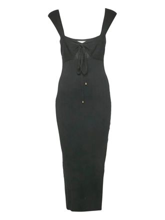 Runaway The Label robe mi-longue &agrave; taille nou&eacute;e - Noir