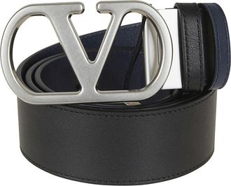 Valentino Garavani Homme, Accessoires, Noir, Taille: 110 CM Ceinture R&eacute;versible VLogo Signature