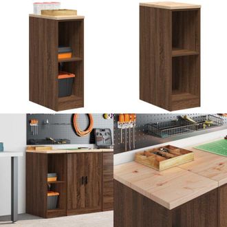 vidaXL Armoire de rangement de garage ch&ecirc;ne marron 30x51x85cm bois pin - Vidaxl