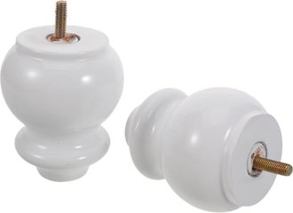 Soimiss 2 St&uuml;ck M&ouml;belbeine aus Massivholz Stabile Sofafu&szlig;-ersatzbeine Vielseitige Holzf&uuml;&szlig;e f&uuml;r Sofa Schrank Couchtisch und Kommode Hohe Wei&szlig;e M&ouml;belf&uuml;&szlig;e f&uuml;r La