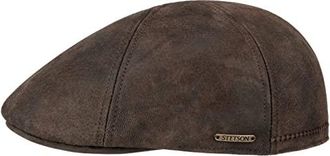 Stetson Casquette Gatsby Texas Pig Skin Homme - Casquettes pour lhiver avec Visiere, Doublure Hiver Automne Printemps Ete Printemps-ete - XXL (62-63 cm) Marro
