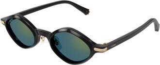Cartier CT0540S007 Geometric-Frame Sunglasses - Black