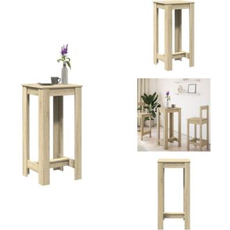 vidaXL Bartisch Sonoma-Eiche 51x50x103,5 cm Holzwerkstoff - Bartisch - Bartische - Stehtisch - Kneipentisch