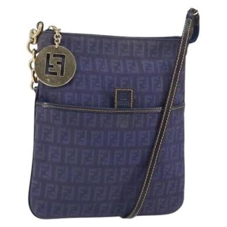 Fendi Pre-owned Canvas Cross Body Bag - - Pre-owned - Damen - Blau - ONE SIZE