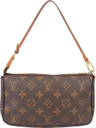 Louis Vuitton Crossbody Bags - Louis Vuitton Canvas Monogram Pochette Accessoire - Gr. unisize - in Braun - f&uuml;r Damen
