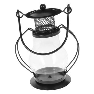 Artibetter Retro &Ouml;l Lampe Vintage Kerosinlampe aus Glas und Eisen Dekorative Petroleumlampe f&uuml;r Innenr&auml;ume Stabiler Tischleuchter Praktisches und Stilvolles Wohn