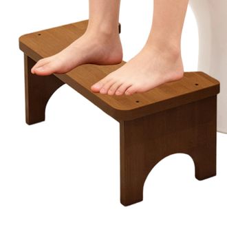 Generic Toilettenhocker - Toilettensitz aus Holz | Multifunktionaler Tritthocker f&uuml;r Erwachsene und &auml;ltere Menschen, Zuhause, Badezimmer, Dusche, Camping