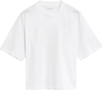 Carhartt Work in Progress Kurzarm Jersey T-Shirt - - Tops - Damen - Wei&szlig; - XS