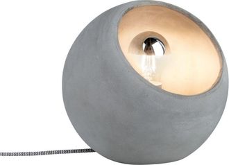 Paulmann 79663 neordic ingram lampe de table max 1X10W E27 gris 230V b&eacute;ton, 23 cm x 23 cm x 21.5 cm 796.63 - Paulmann