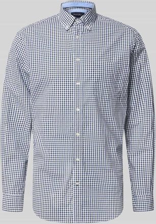 Christian Berg Regular Fit Freizeithemd mit Button-Down-Kragen