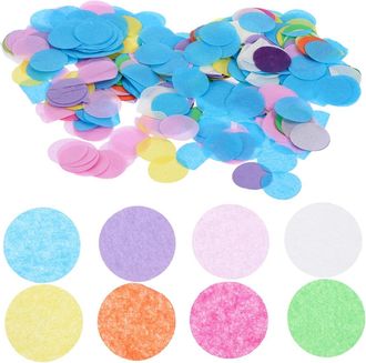 Valiclud 10taschen Tischkonfetti Runde Kreise Aus Papier Konfettibeutel Für Hochzeit Geburtstag Party Dekoration Ballonfüller Pastellfarben Beutel