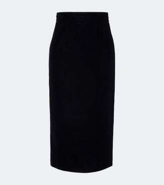 Dolce & Gabbana Jupe crayon en velours
