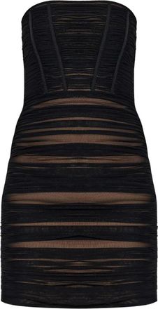 Rotate Rotate Birger Christensen - Robe Courte Deux Couches - Femme - Robes - Noir - Taille: 40 FR