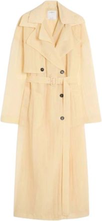 Sportmax Femme, Manteaux, Jaune, Taille: 36 FR Trench Coat