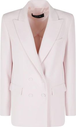 Federica Tosi Femme, Vestes, Rose, Taille: 38 FR Cady Double-breasted Blazer
