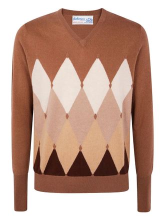 Ballantyne Pullover mit Rautenmuster - Braun