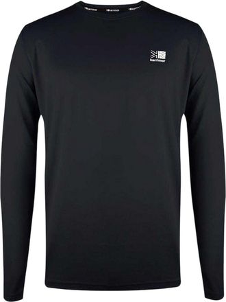 Karrimor T-Shirt f&uuml;r Herren, Reflektierende Details, Lang&auml;rmlig (Schwarz)