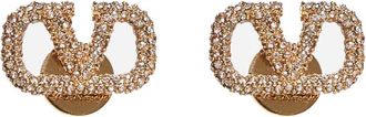 Valentino Garavani Femme, Accessoires, Jaune, Taille: ONE Size Boucles doreilles VLogo Signature