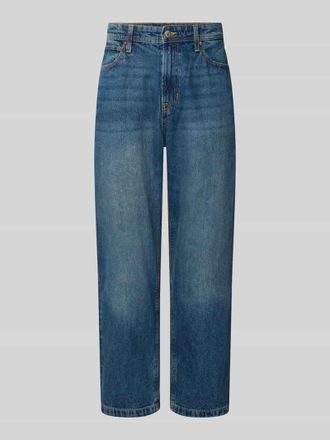 Jack & Jones Straight Fit Jeans aus reiner Baumwolle mit G&uuml;rtelschlaufen