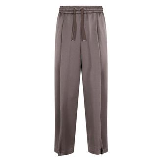 Herno Bundfaltenhose mit Kordelzug - - Trousers - Damen - Braun - S