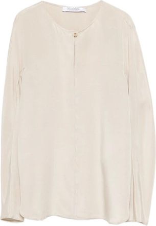 Max Mara Femme, Blouses et Chemises, Beige, Taille: 34 FR Blusa Mitico