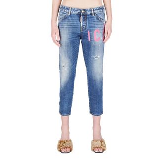 Dsquared2 Icon Crop Jeans - - Jeans - Damen - Blau - XS
