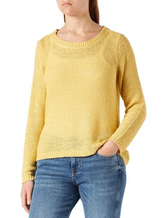 Only Pullover Damen Strickpullover Langarm