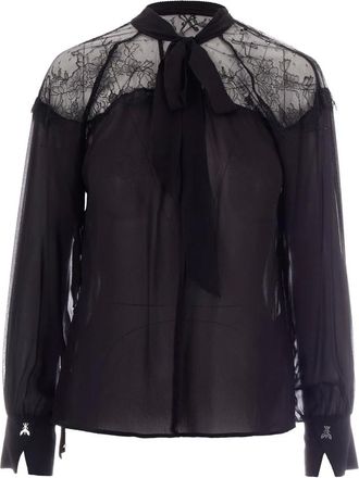 Patrizia Pepe Femme, Blouses et Chemises, Noir, Taille: 38 FR Blouses