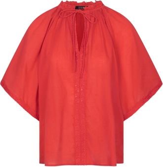 Ibana Femme, Blouses et Chemises, Rouge, Taille: 40 FR Blouses