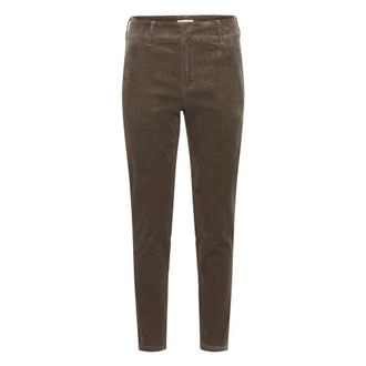 Part Two Casual Cordhose in Kn&ouml;chell&auml;nge - - Trousers - Damen - Grau - L