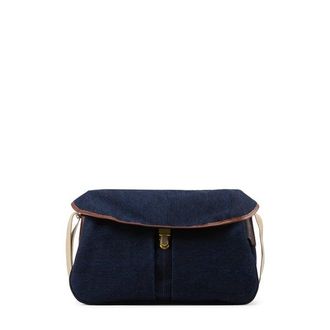 Bleu de Chauffe Sac bandouli&egrave;re jean en coton m&eacute;lang&eacute;
