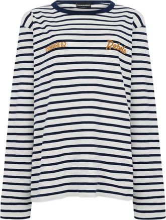 Dsquared2 Femme, Tops, Bleu, Taille: 36 FR Dsquared2 Clothing
