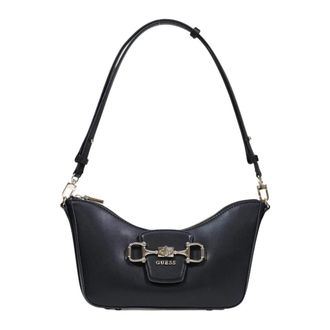 Guess Femme, Sacs, Noir, Taille: ONE Size Janie Sac &agrave; bandouli&egrave;re convertible