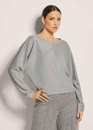 Madeleine Langarmshirt Langarm-Shirt mit Glanz-Effekt