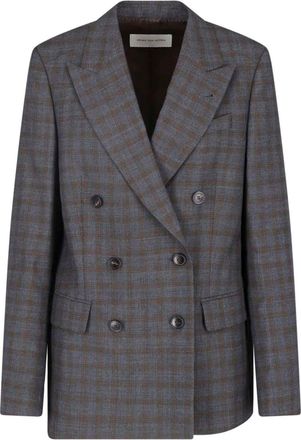 Dries Van Noten Double-Breasted Checkered Blazer