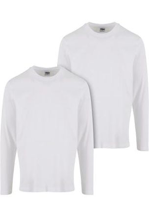 Urban Classics Tb7044a-basic Longsleeve 2-Pack T-Shirt, Blanc et Blanc, XXXXXL Hommes